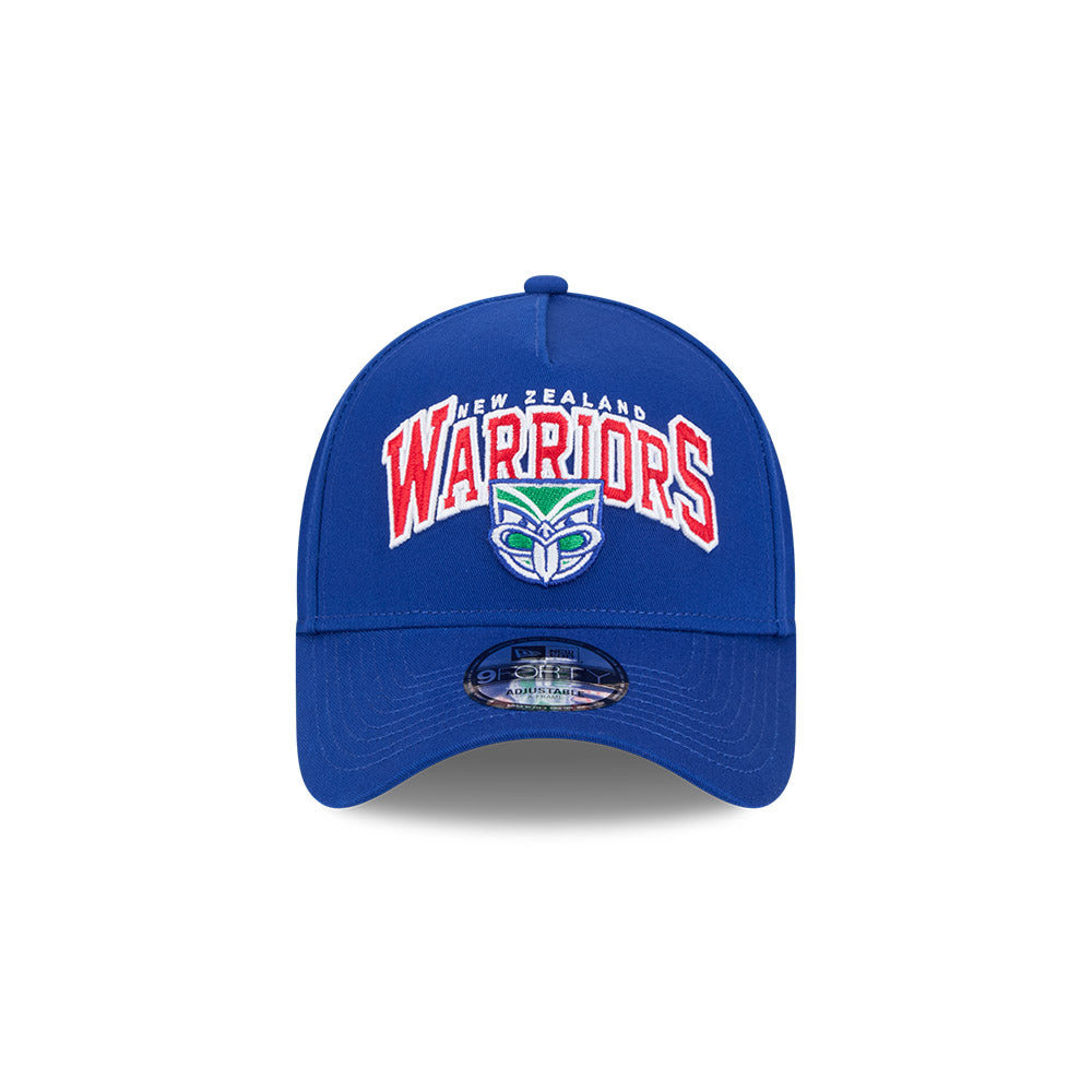 New Era 9Forty A-Frame NRL Team Arch Logo New Zealand Warriors Royal B ...