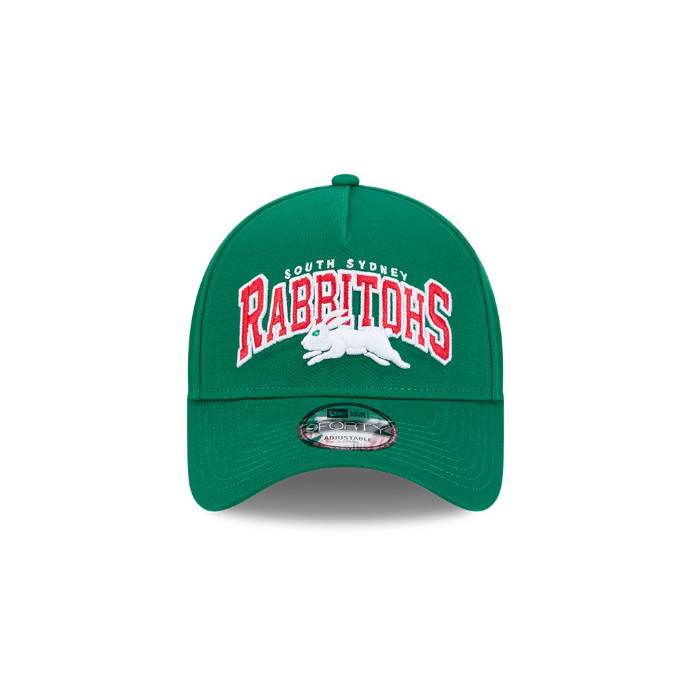 New Era 9Forty A-Frame NRL Team Arch Logo South Sydney Rabbitohs Green ...