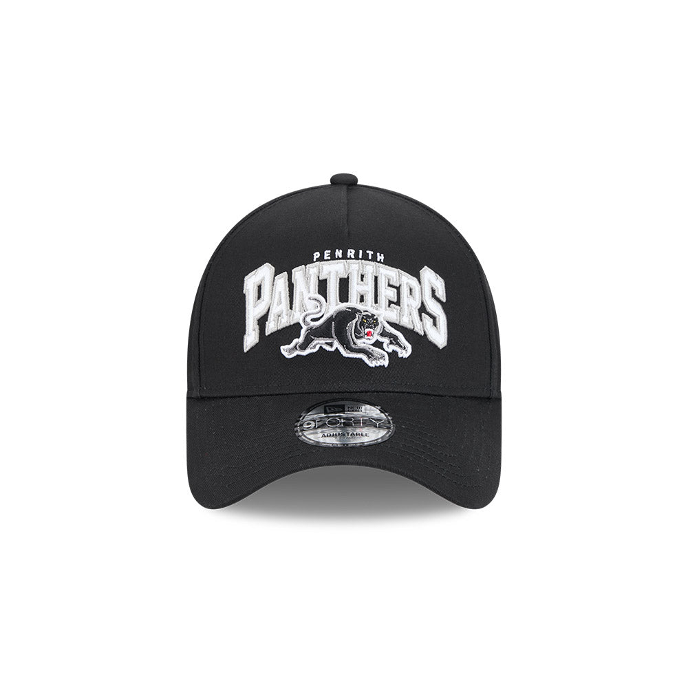 New Era 9Forty A-Frame NRL Team Arch Logo Penrith Panthers Black – Cap ...