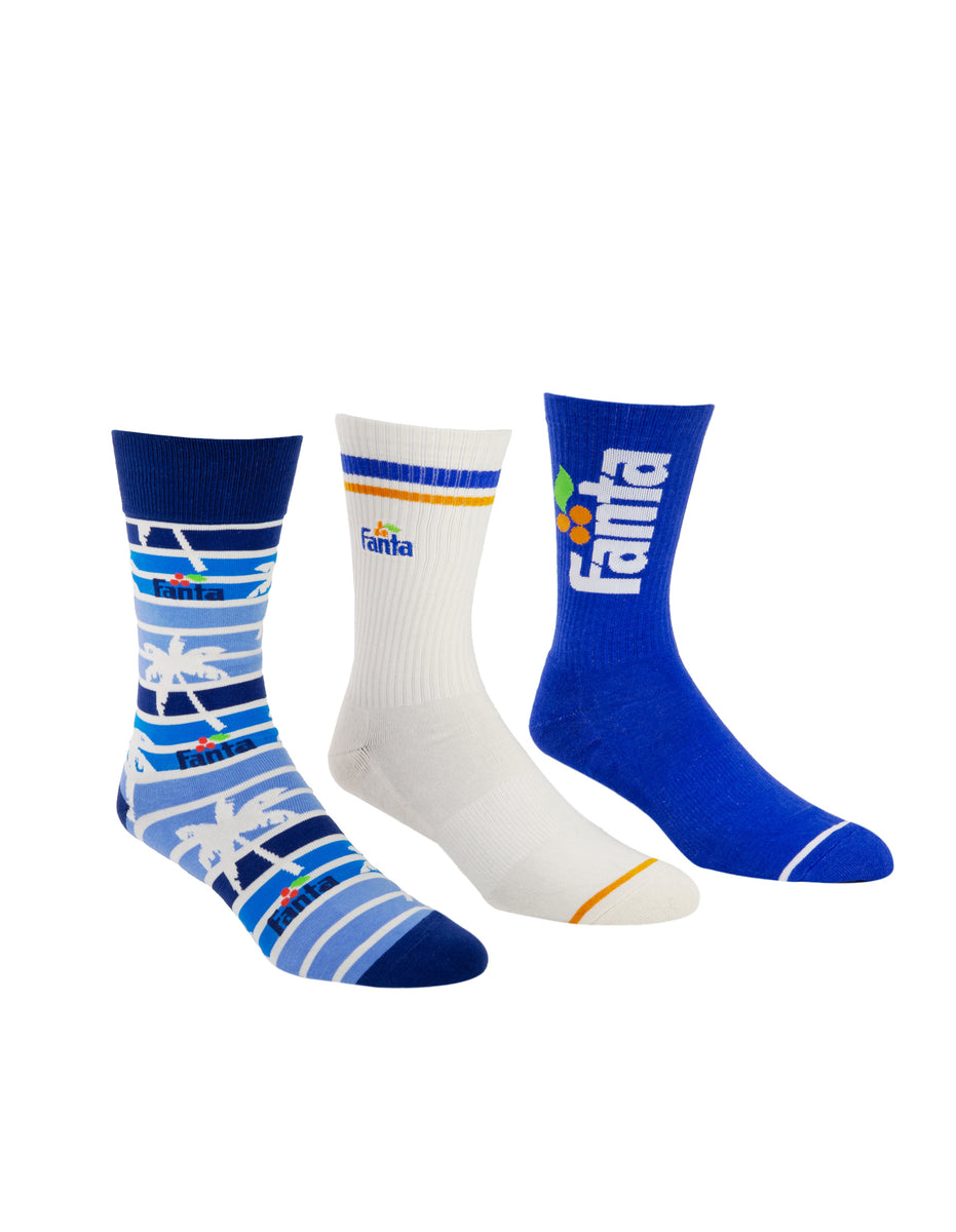 Foot-ies Fanta Combo Socks 3 Pack Gift Can – Cap-Z Australia
