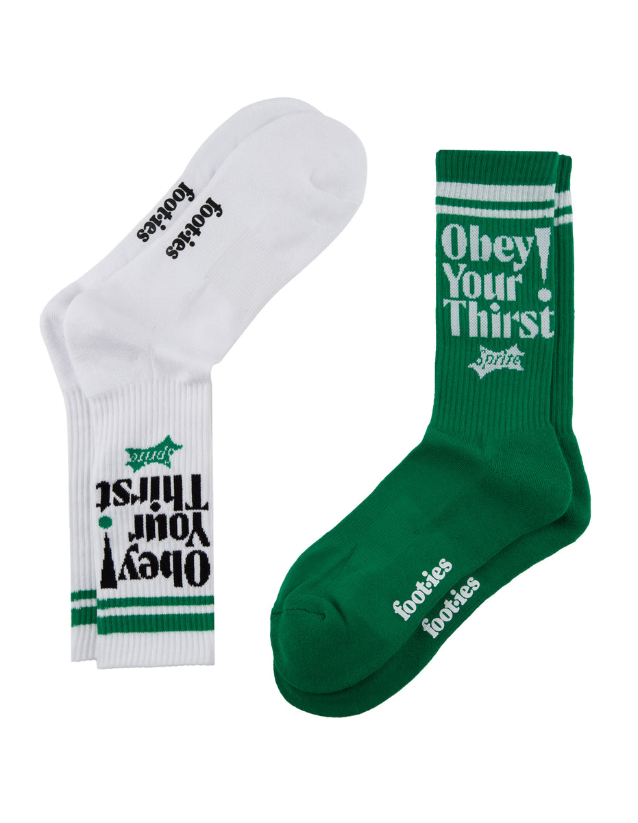 Foot-ies Sprite Obey Sneaker Sock 2 Pack – Cap-Z Australia