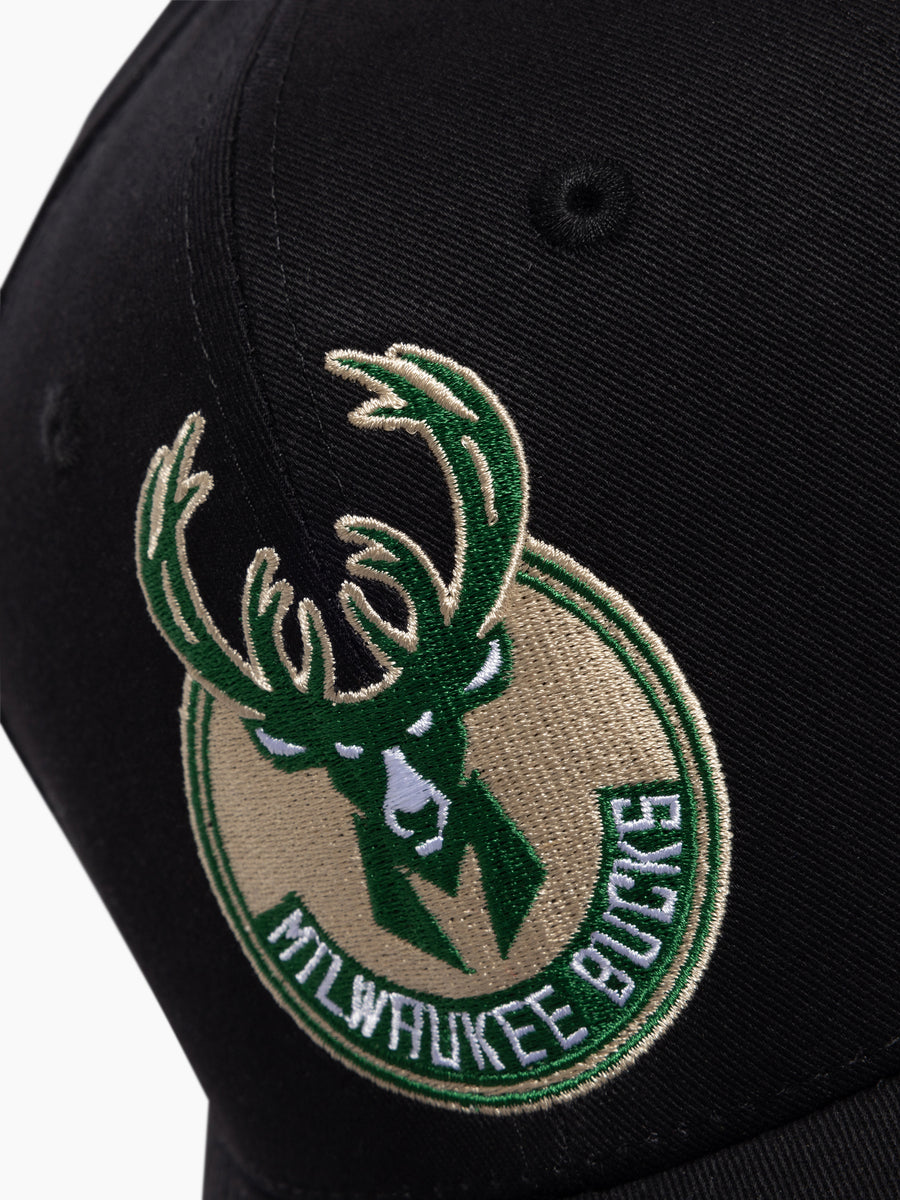 NBA Essentials Youth NBA Classic 6 Panel Milwaukee Bucks Black – Cap-Z ...