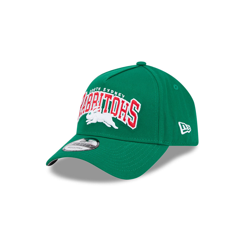 New Era 9Forty A-Frame NRL Team Arch Logo South Sydney Rabbitohs Green ...