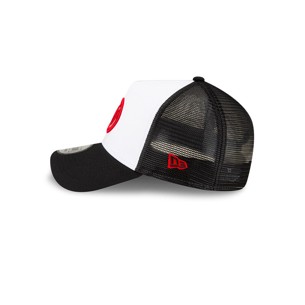 New Era 9Forty A-Frame Trucker F1 HAAS Team White Black – Cap-Z Australia
