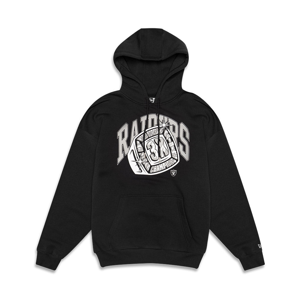 New Era NFL Champs Oversized Hoodie Las Vegas Raiders Black – Cap-Z ...