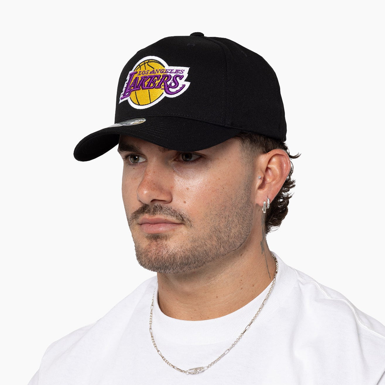 Mitchell & Ness NBA Flexfit 110 Team Logo Los Angeles Lakers – Cap-Z ...