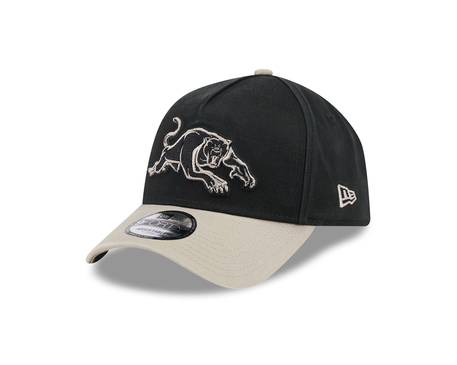 New Era 9Forty A-Frame NRL 2Tone Washed Pebble Penrith Panthers Black ...