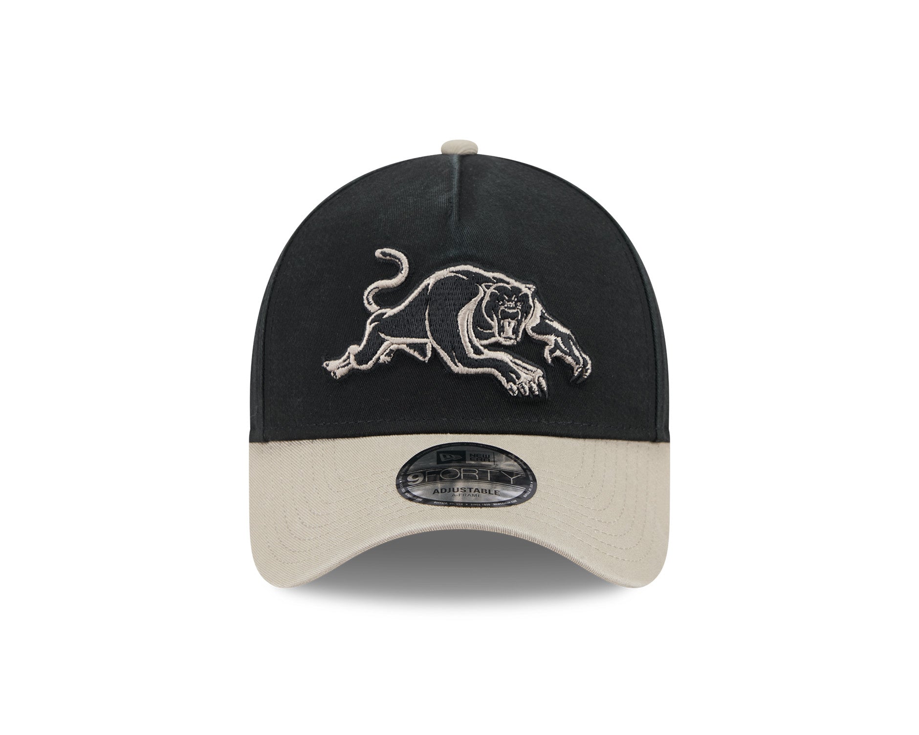 New Era 9Forty A-Frame NRL 2Tone Washed Pebble Penrith Panthers Black ...